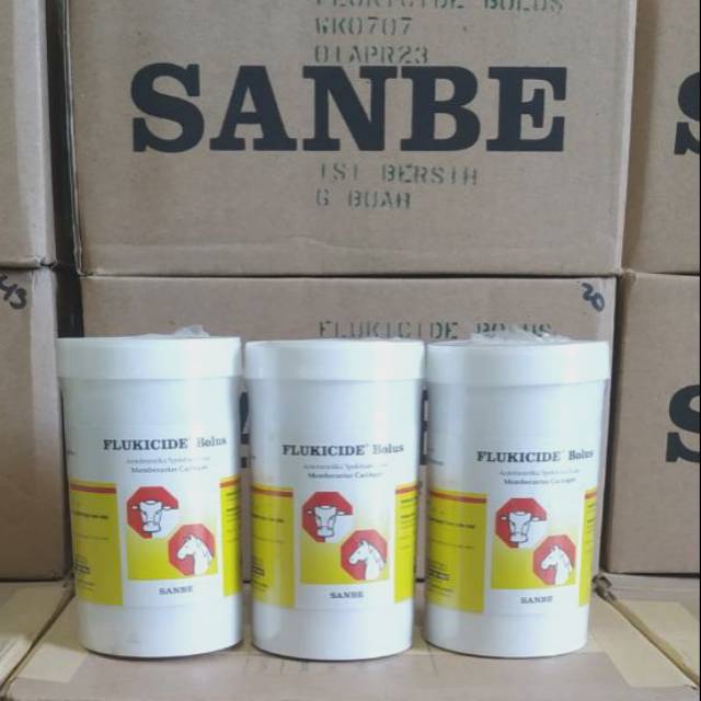 Jual Flukicide 12 bolus obat cacing untuk hewan ternak sapi kambing ...