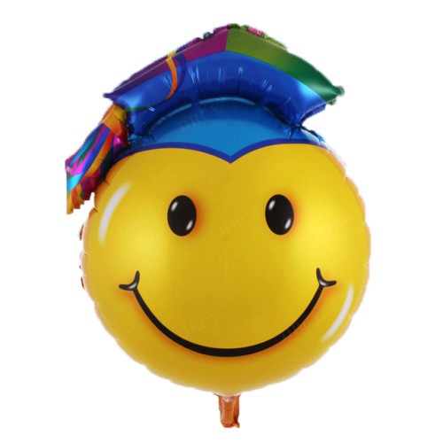 Jual Balon Foil Smile / Balon Graduation Jumbo (80 cm) | Shopee Indonesia