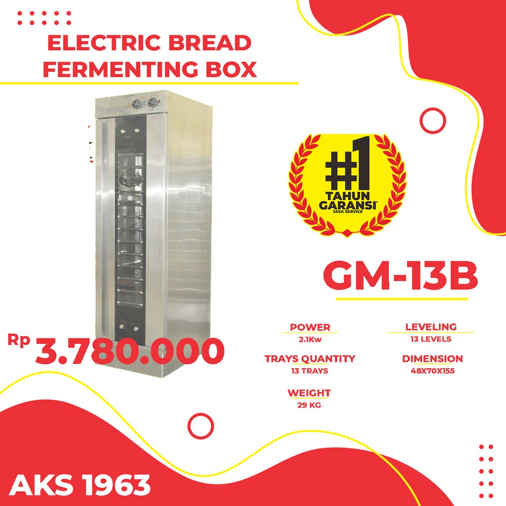 Jual Pengembang Roti Elektrik - Alat Fermentasi Roti 13 Loyang - GM-13B ...