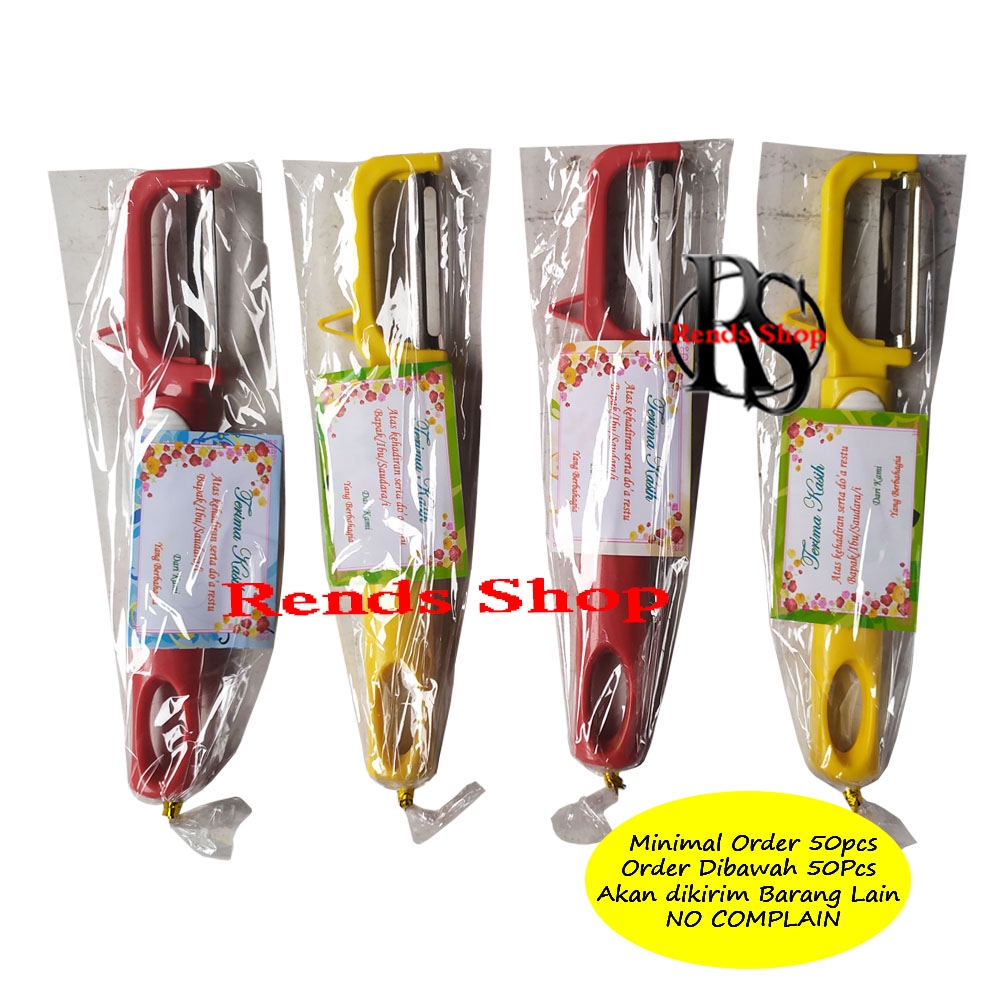 Jual Souvenir Serutan Besar + KUT Pisau Buah Kemasan Plastik Sovenir ...