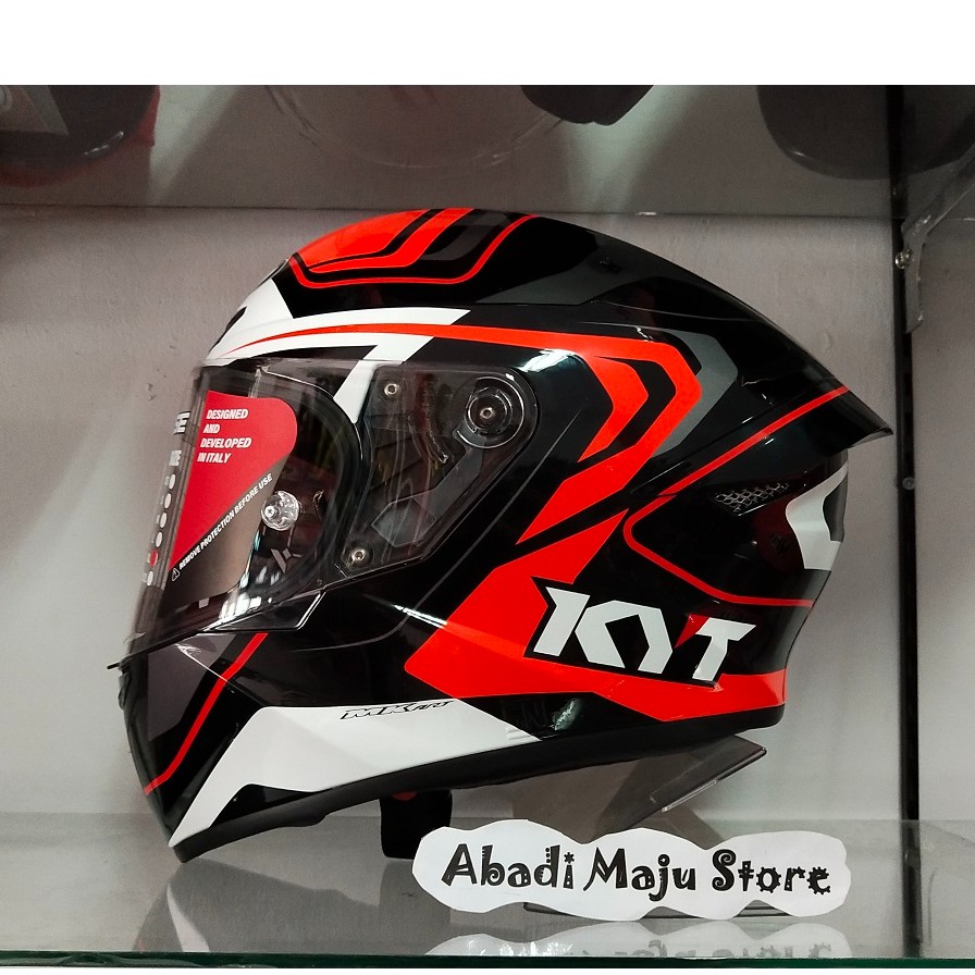 Jual Helm KYT TT COURSE Overtech Black Orange Original | Shopee Indonesia