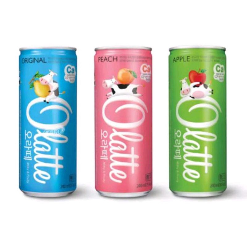 Jual OLATTE MILKY & FRUITY MINUMAN SEGAR - 240 ML (PEAR, APPLE, PEACH ...