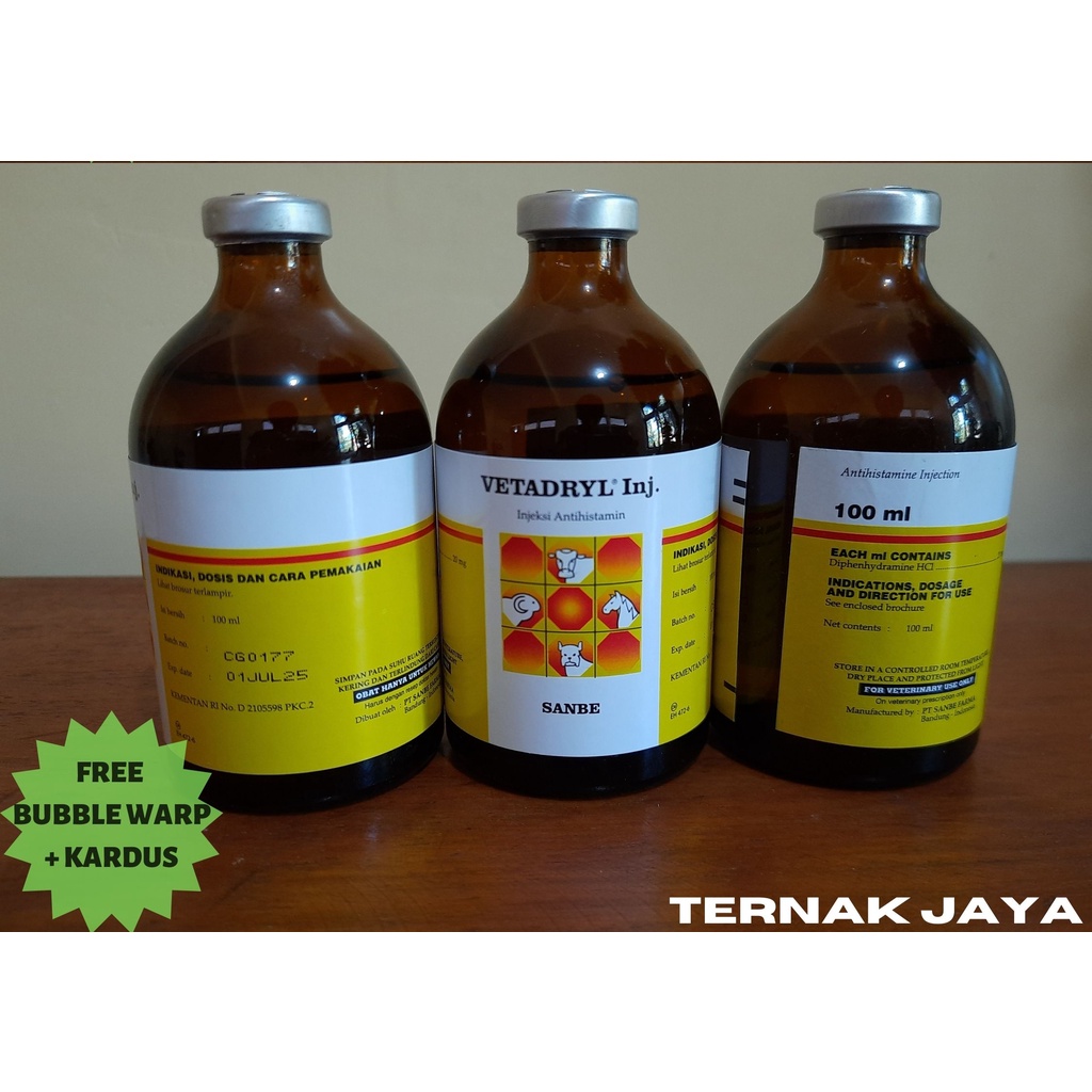 Jual VETADRYL Injeksi 100ml Antihistamin | Shopee Indonesia