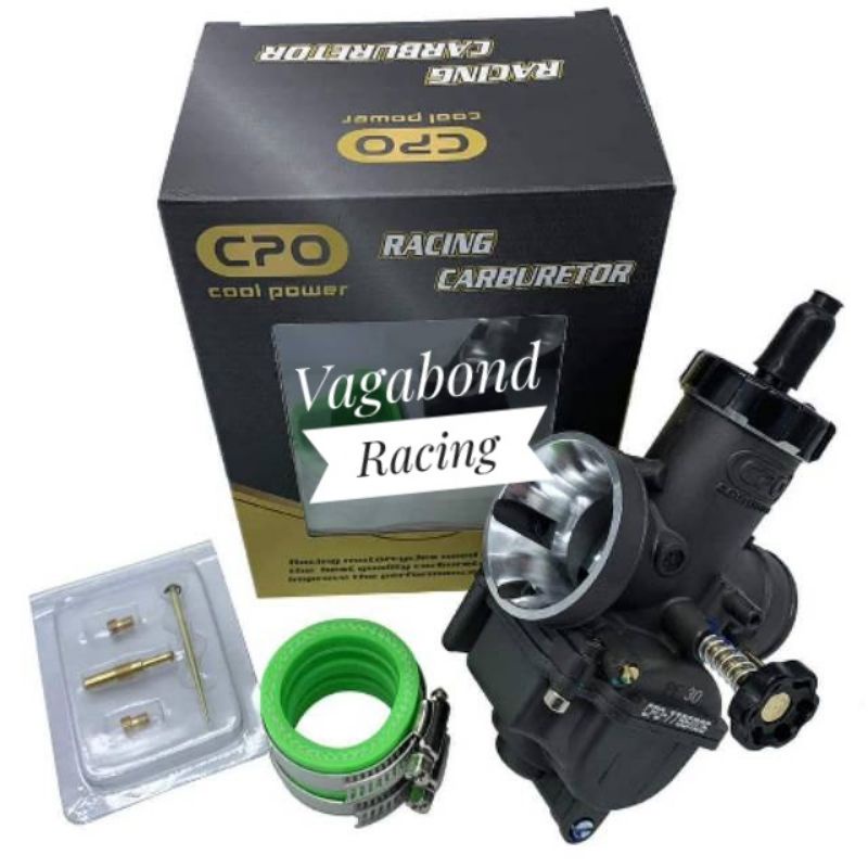 Jual Karbu Karburator CPO PE 24 26 28 30mm Racing Black Series Bonus Pilot Jet Main Jet Selang ...