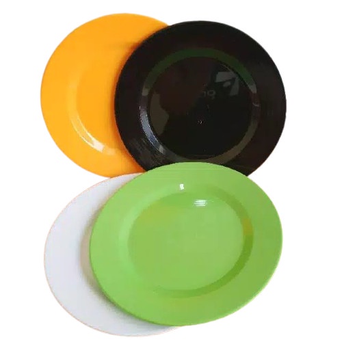 Jual Piring Bulat Corel Besar / Piring I-ONE Plastik FOOD GRADE - Hitam ...