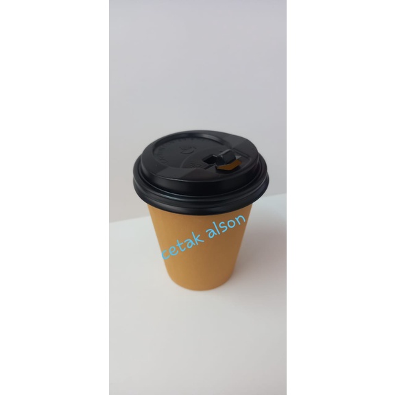 Jual Paper Cup / Gelas Kertas 8 oz + LID / Tutup Paper (Redy) | Shopee Indonesia