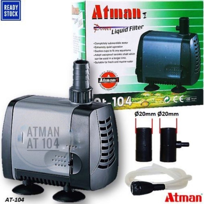 Jual aquarium power head mesin pompa celup atman at-104 | Shopee Indonesia