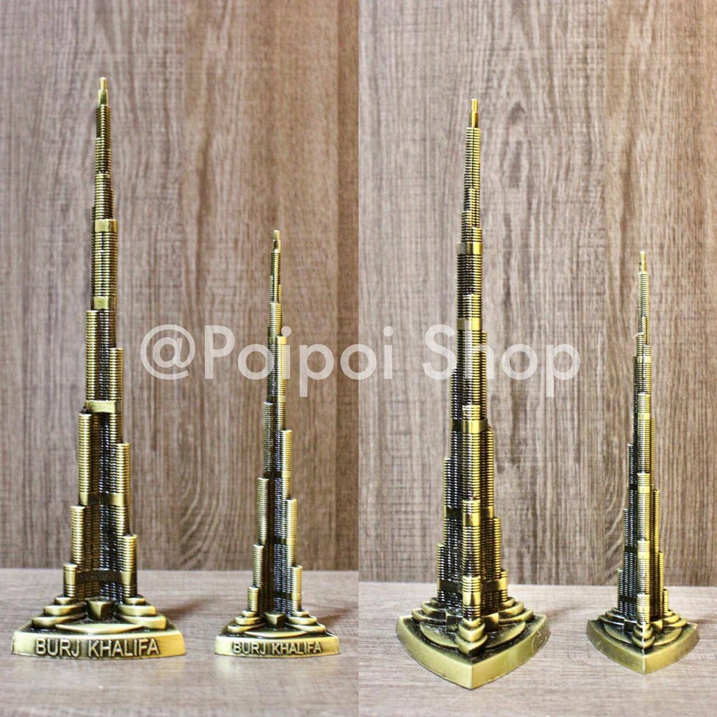 Jual Miniatur Burj Khalifa Dubai 18cm Pajangan Miniature Burj Khalifa ...
