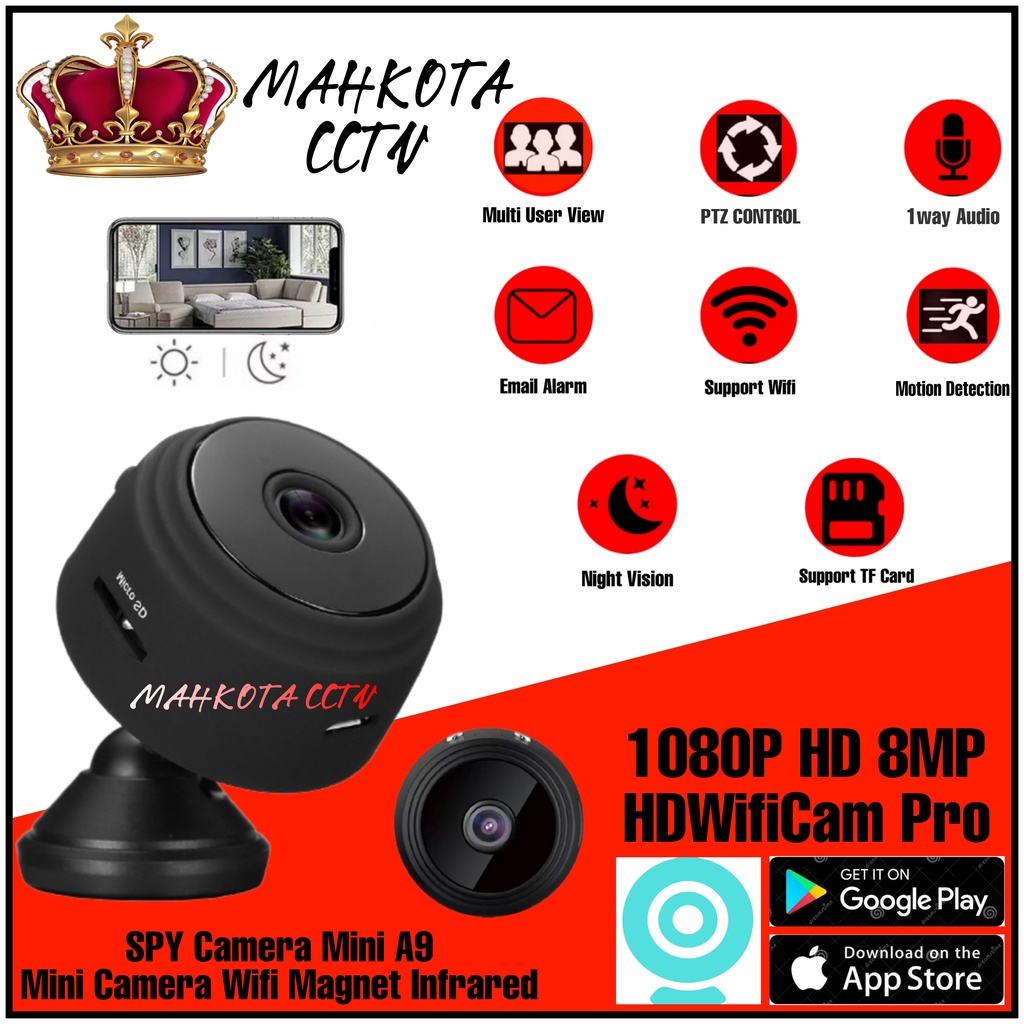 Jual IP CAMERA MINI HD 1080P WIRELESS CCTV WIFI Pantau Jarak Jauh ...