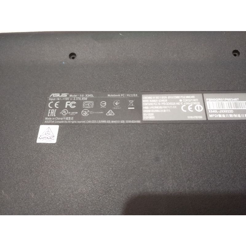 Jual casing utuh asus x540l x540L laptop kesing laptop asus 15.6 inch ...