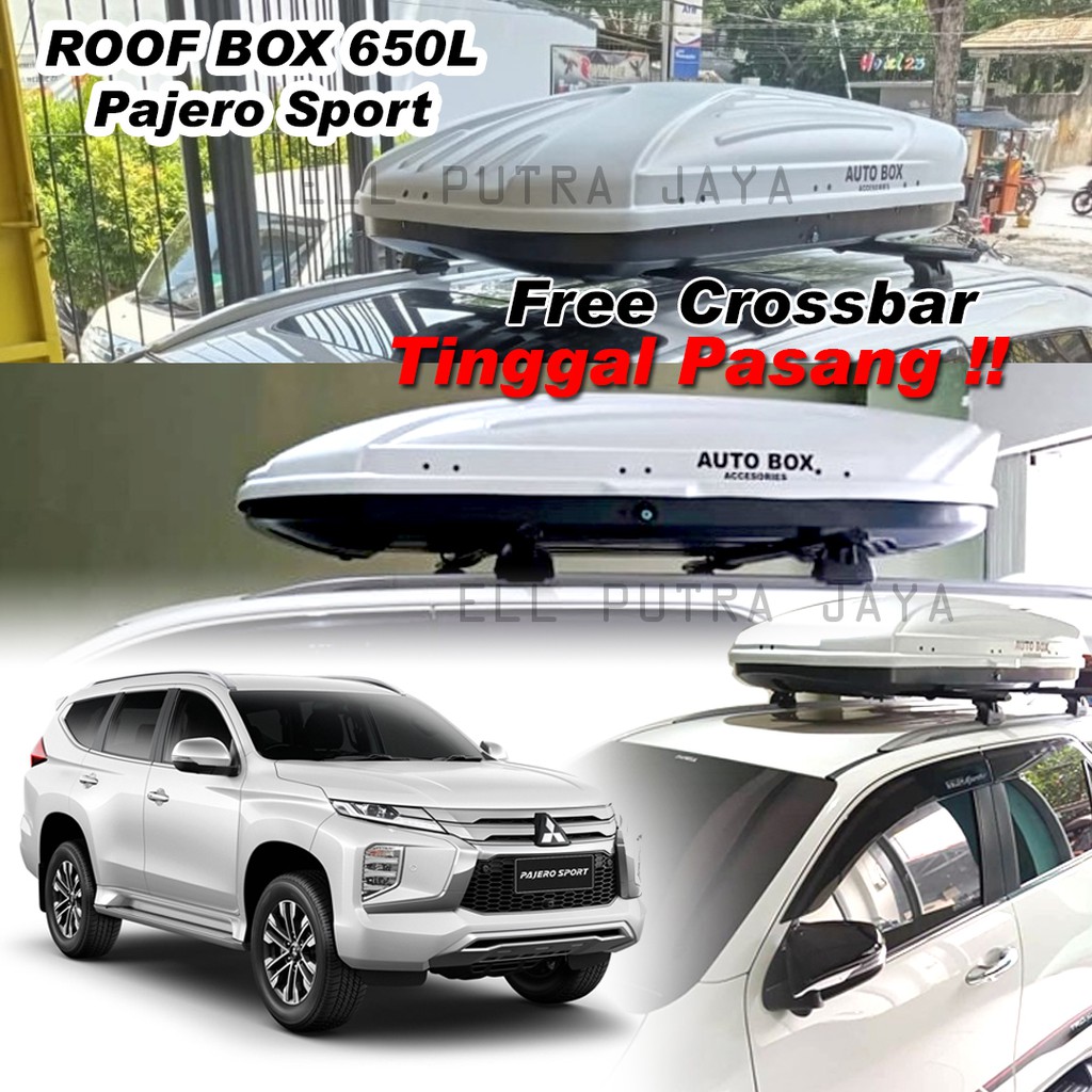 Jual Roof Box Bagasi atas mobil all new pajero 1 Set 650L | Shopee ...