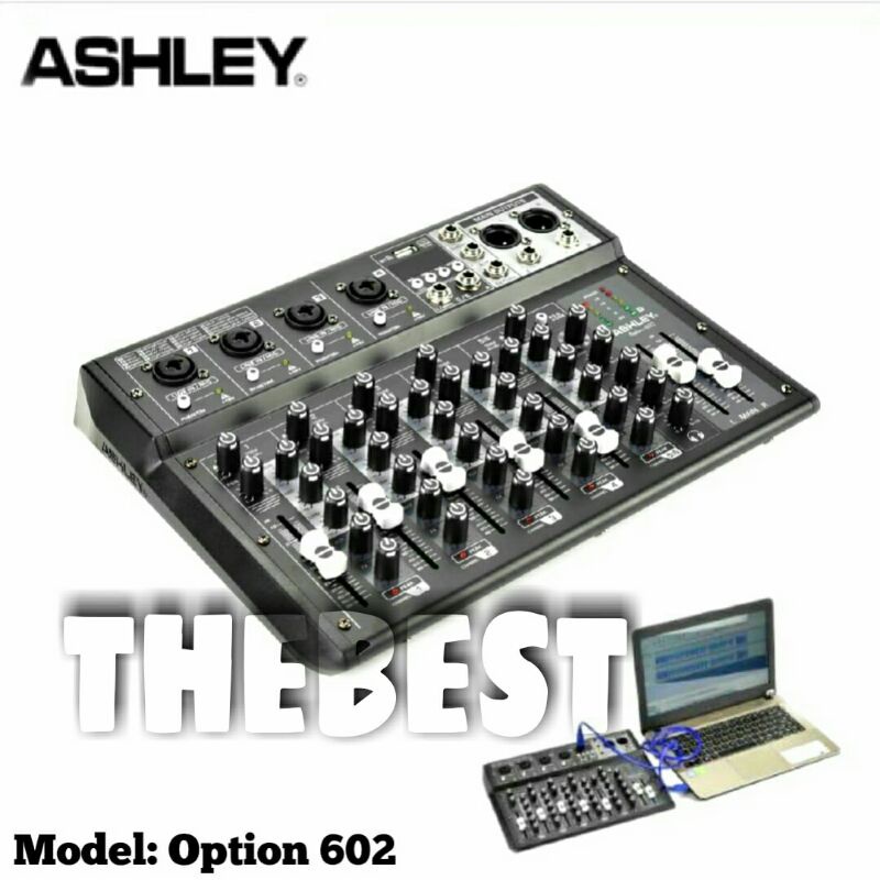 Jual Mixer Ashley Option 602 Original 6 Channel Bluetooth - PC Soundcard | Shopee Indonesia