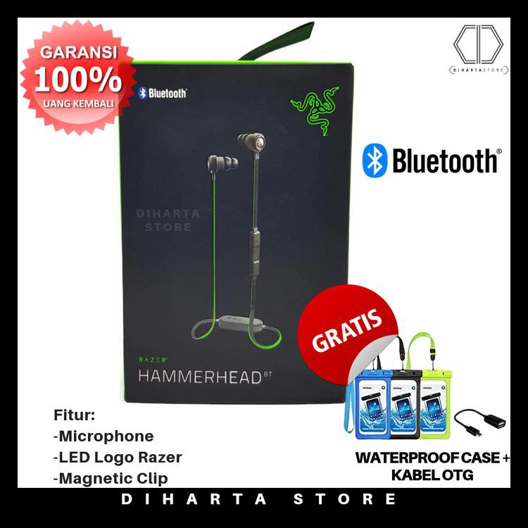 Jual BERMUTU Razer Hammerhead BT Bluetooth Wireless Gaming Earphone ...