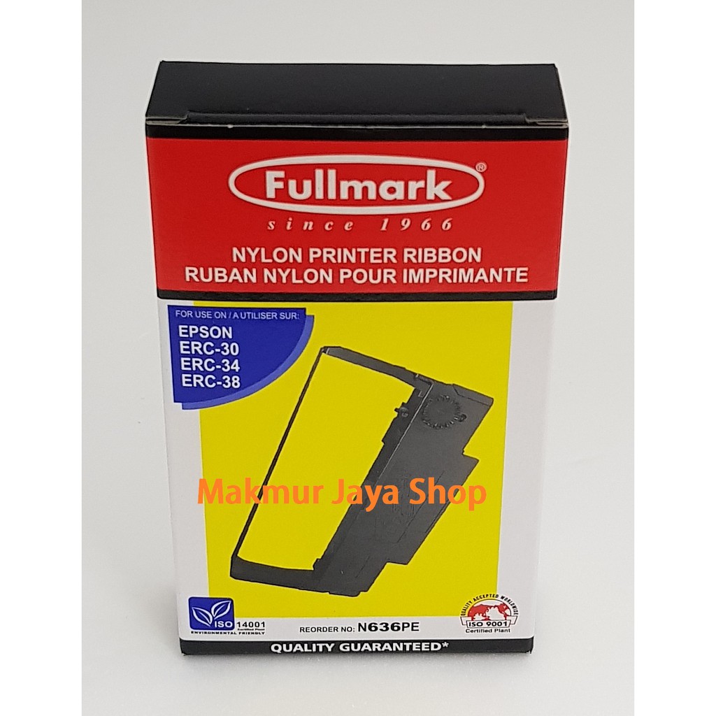 Jual Ribbon Fullmark ERC 30/34/38 / Pita Printer kasir Epson ERC 38 ...