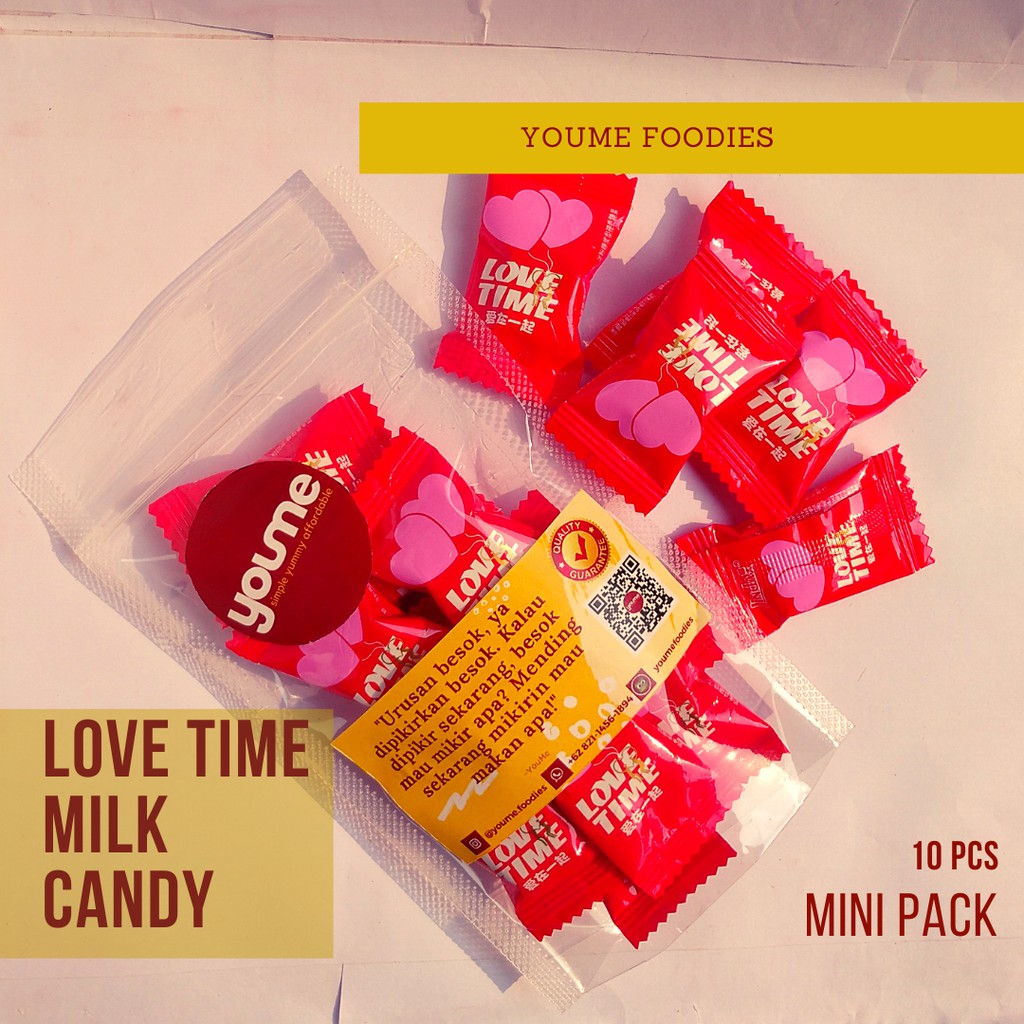 Jual Permen Love Time Red Milk Candy | Shopee Indonesia