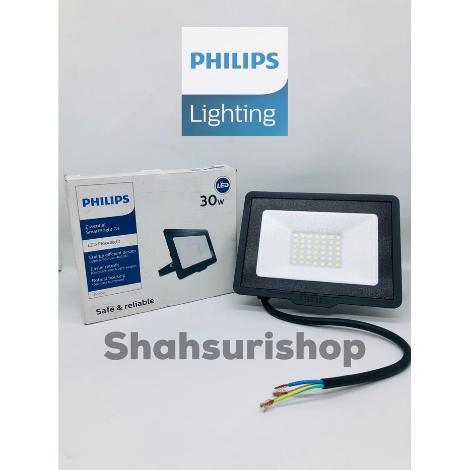 Jual FLOOD LIGHT PHILIPS LED BVP150 30W 30 WATT W LAMPU SOROT | Shopee Indonesia