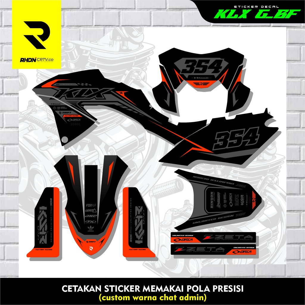 Jual sticker decal klx BF - decal klx BF - sticker klx BF - decal ...