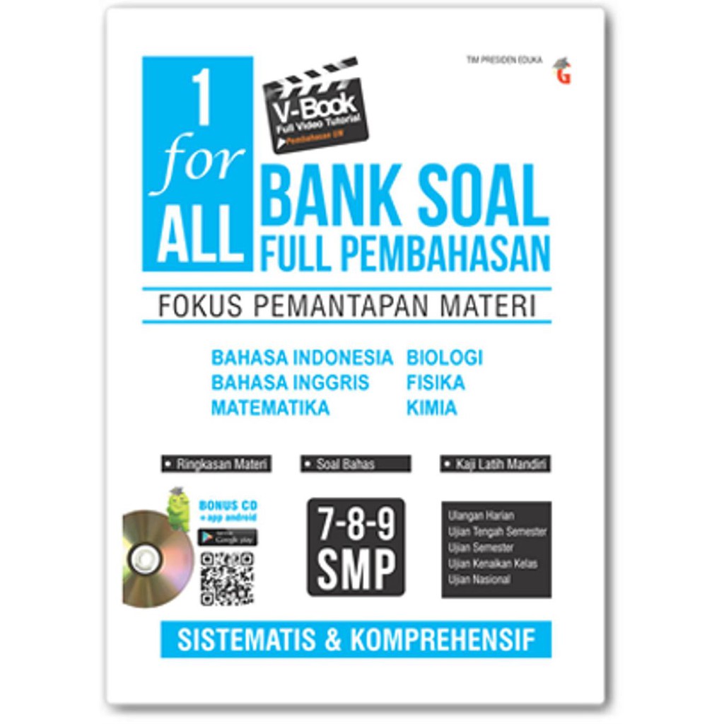 Jual 1 For All Smp Bank Soal Full Pembahasan Kelas 7-8-9 Order Now ...