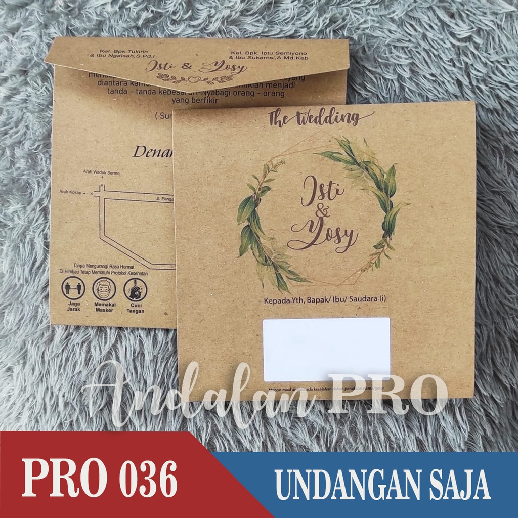 Jual Pro 036 Kraft Varian Undangan Saja - Cetak Undangan Rustik Murah ...