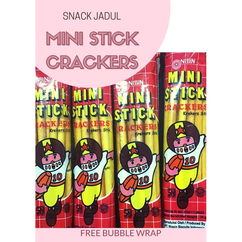 Jual MINI STICK CRACKERS NISSIN SNACK JAJAN JADUL | Shopee Indonesia