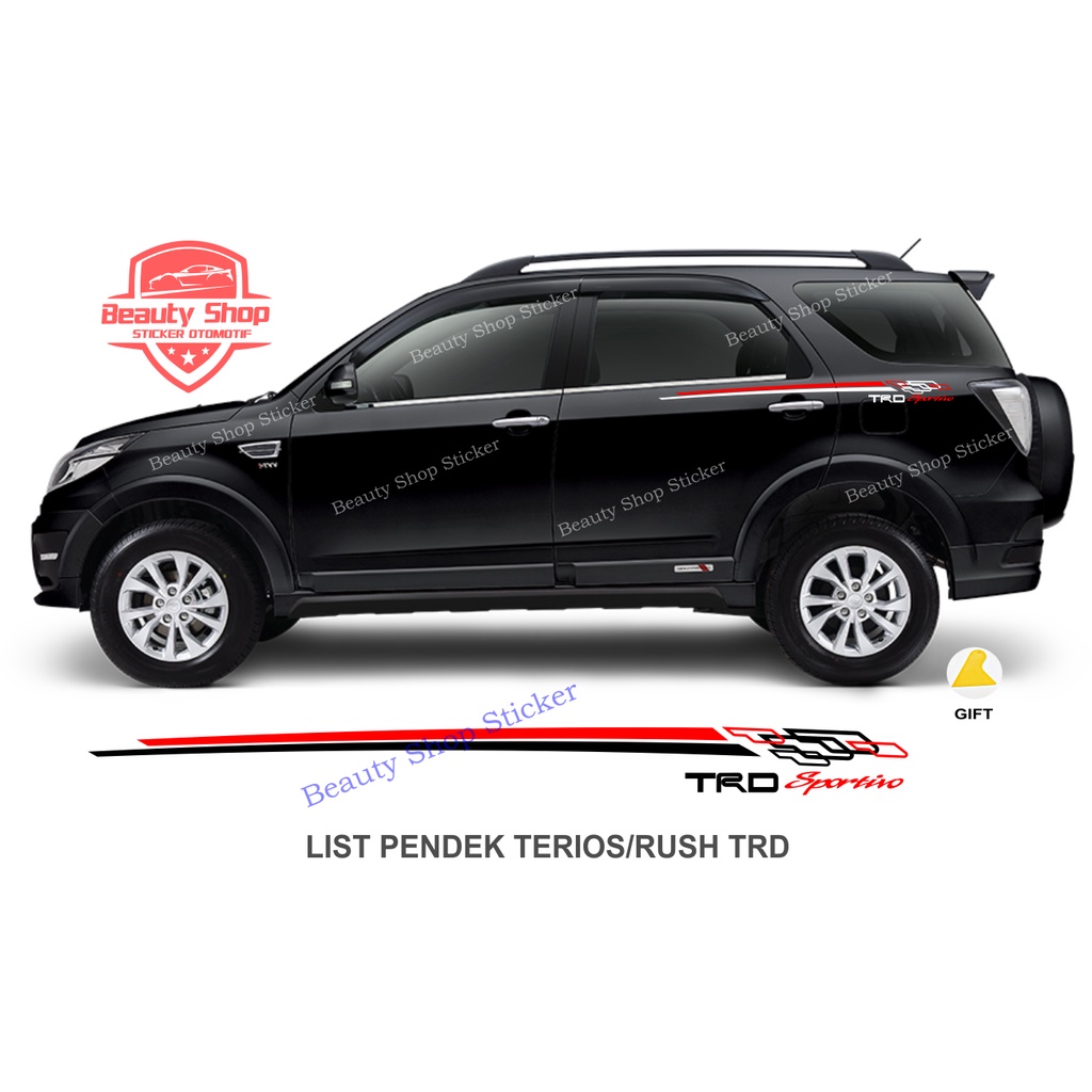 Jual Stiker Body Samping Rush Terios TRD Sportivo terbaru sticker mobil ...