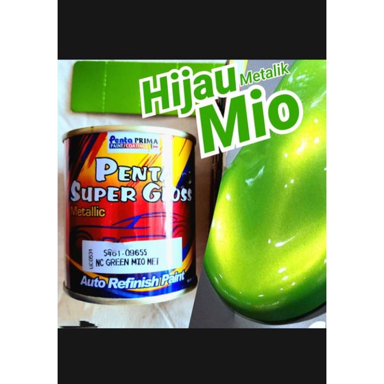 Jual Cat Penta Super Ijo Mio 200ml Gloss NC Green Mio Met Hijau Yamaha ...