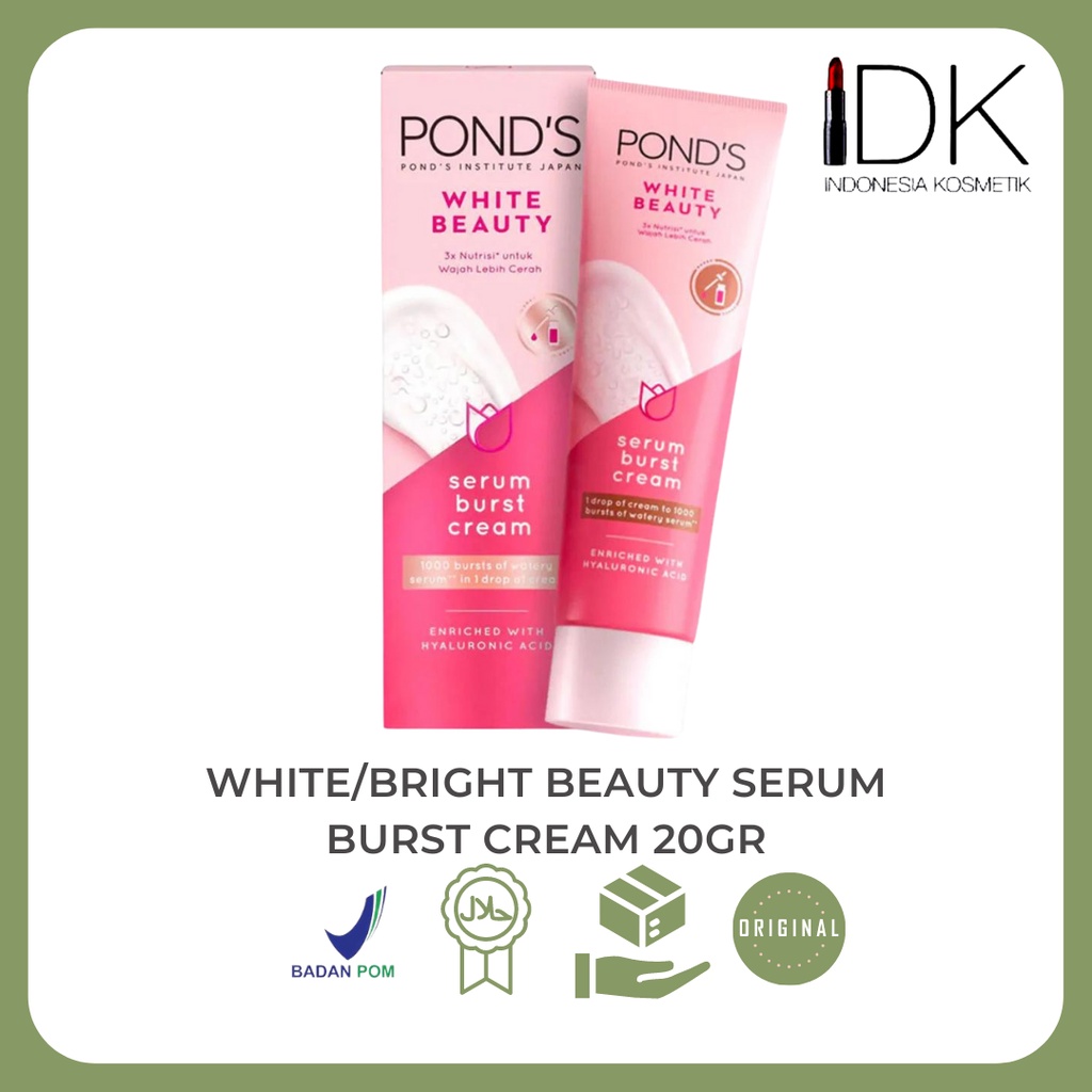 Jual Ponds White/Bright Beauty Serum Burst Cream 20g | Shopee Indonesia