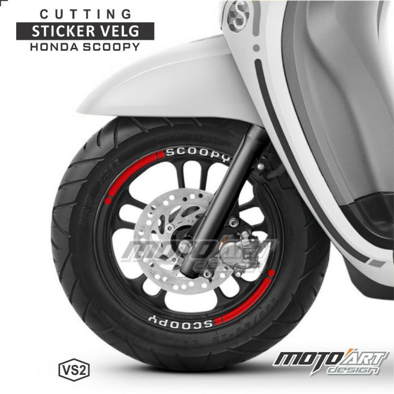 Jual Sticker Velg Scoopy 2020 / 2021 - Cutting sticker scoopy new ...