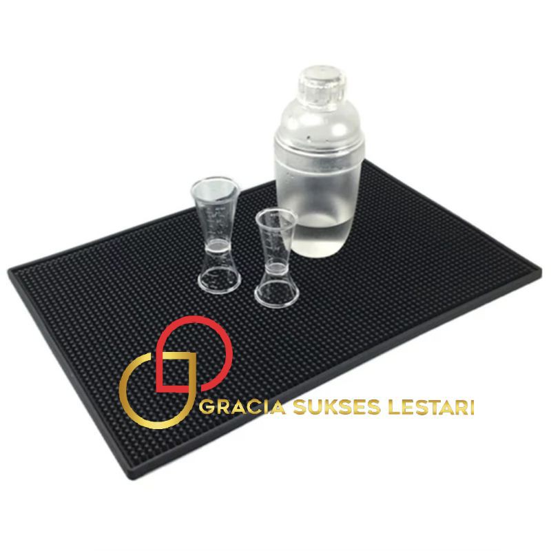 Jual Bar Mat Bartender Rubber Bar Spill Mat Tatakan Gelas | Shopee ...
