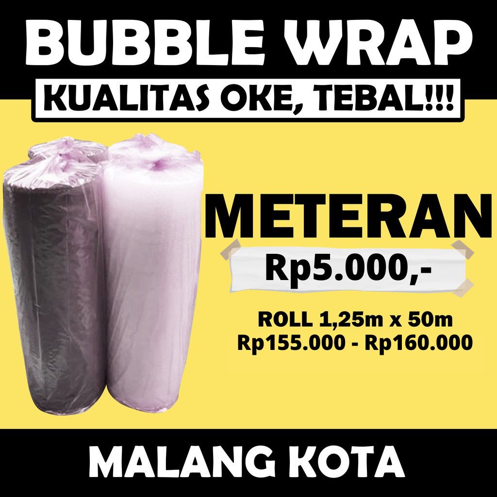 Jual Bubble Wrap Roll / Meteran -> Lebarnya 125cm (1,25 meter), BESAR ...