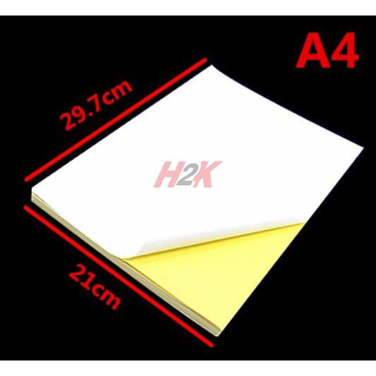 Jual 100 lembar-Kertas Stiker HVS Polos A4 Dove Kromo Dob Dop Sticker ...