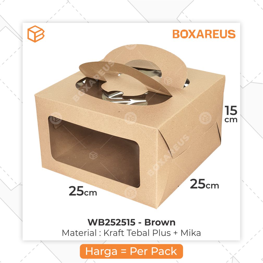 Jual Box Kue, Dus Kotak, Cake Packaging, Kemasan Bolu Window Jendela ...