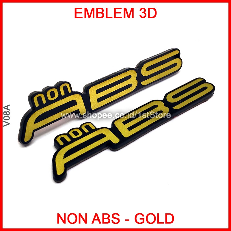 Jual EMBLEM NON ABS GOLD LOGO STICKER 3D YAMAHA ALL NEW NMAX 150 AEROX ...