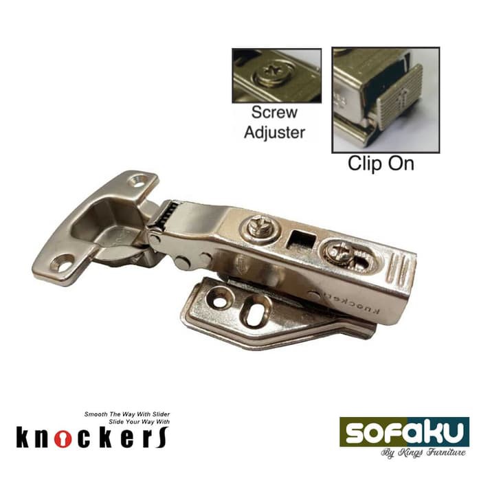 Jual KNOCKERS Engsel Lemari Pintu Soft Closing Slow Motion SCHE-01 ...