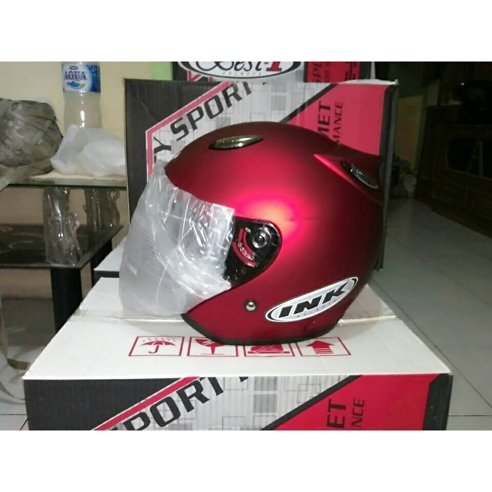 Jual HELM BEST INK CENTRO WARNA MERAH MARON DOFF - LIMITED EDITION ...