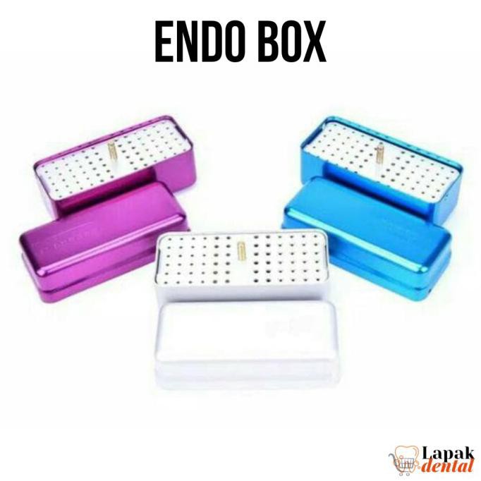 Jual Box endo autoclave sterilization 72 holes / kotak bur dental endo ...