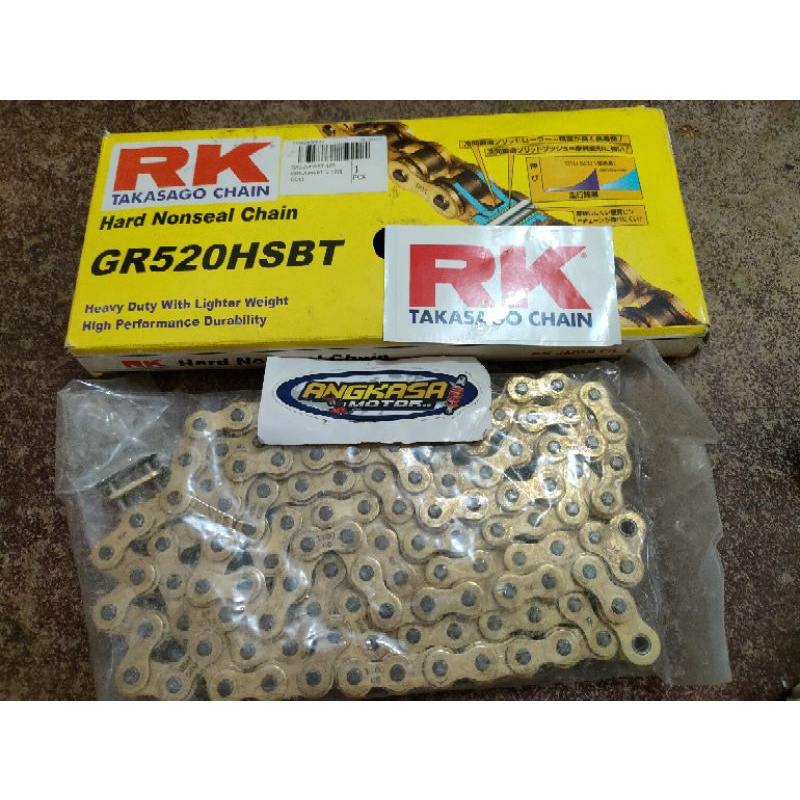 Jual rantai rk takasago racing GR520HSBT rk takasago chain 520hsbt 120L | Shopee Indonesia
