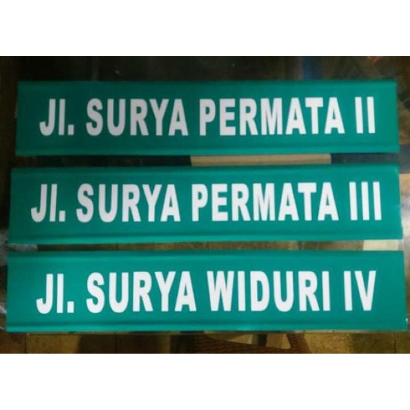 Jual Rambu Nama Jalan | Cutting Sticker | Rambu Custom | Shopee Indonesia