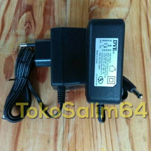 Jual ADAPTOR 12V - 1A DVE ORIGINAL | Shopee Indonesia