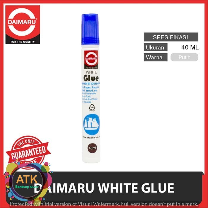 Jual DAIMARU WHITE GLUE 40 ML LEM PUTIH KERTAS KAYU DLL | Shopee Indonesia