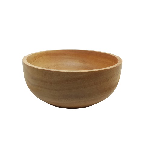 Jual Mangkok Kayu Mahoni Food Grade Ukuran 15 cm / Mangkuk Kayu Bentuk ...