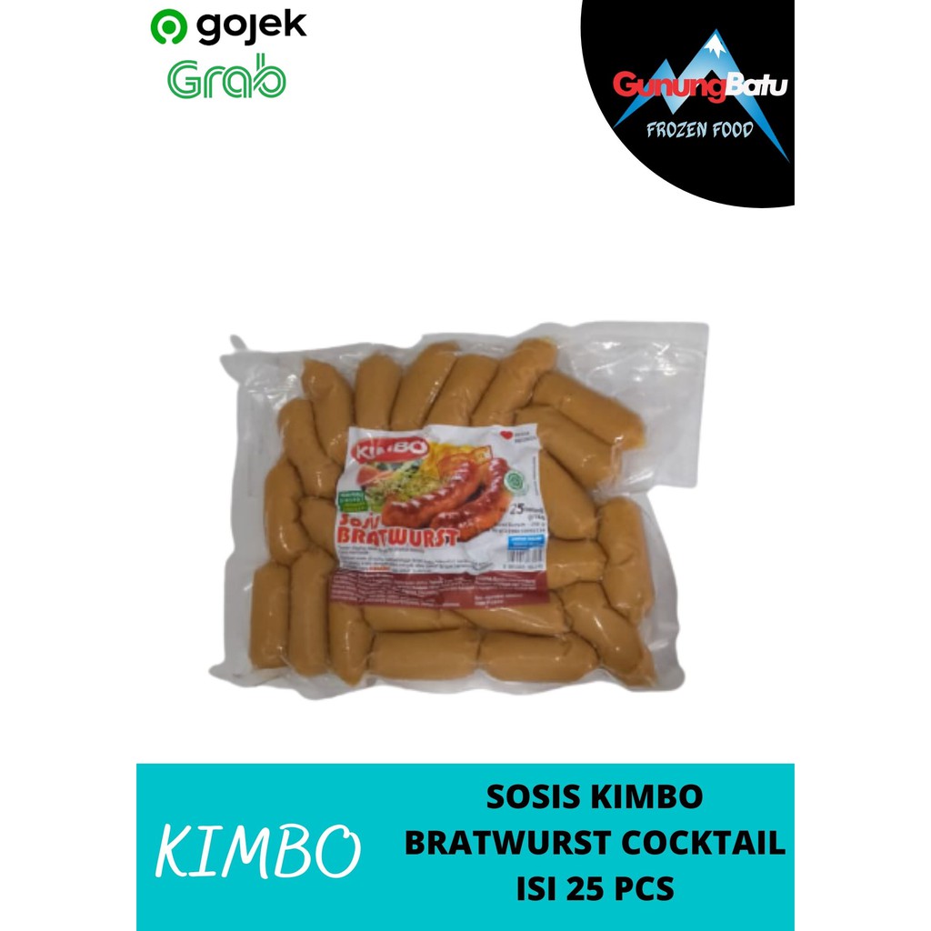 Jual KIMBO BRATWURST COCKTAIL ISI 25 PCS SOSIS SAPI | Shopee Indonesia