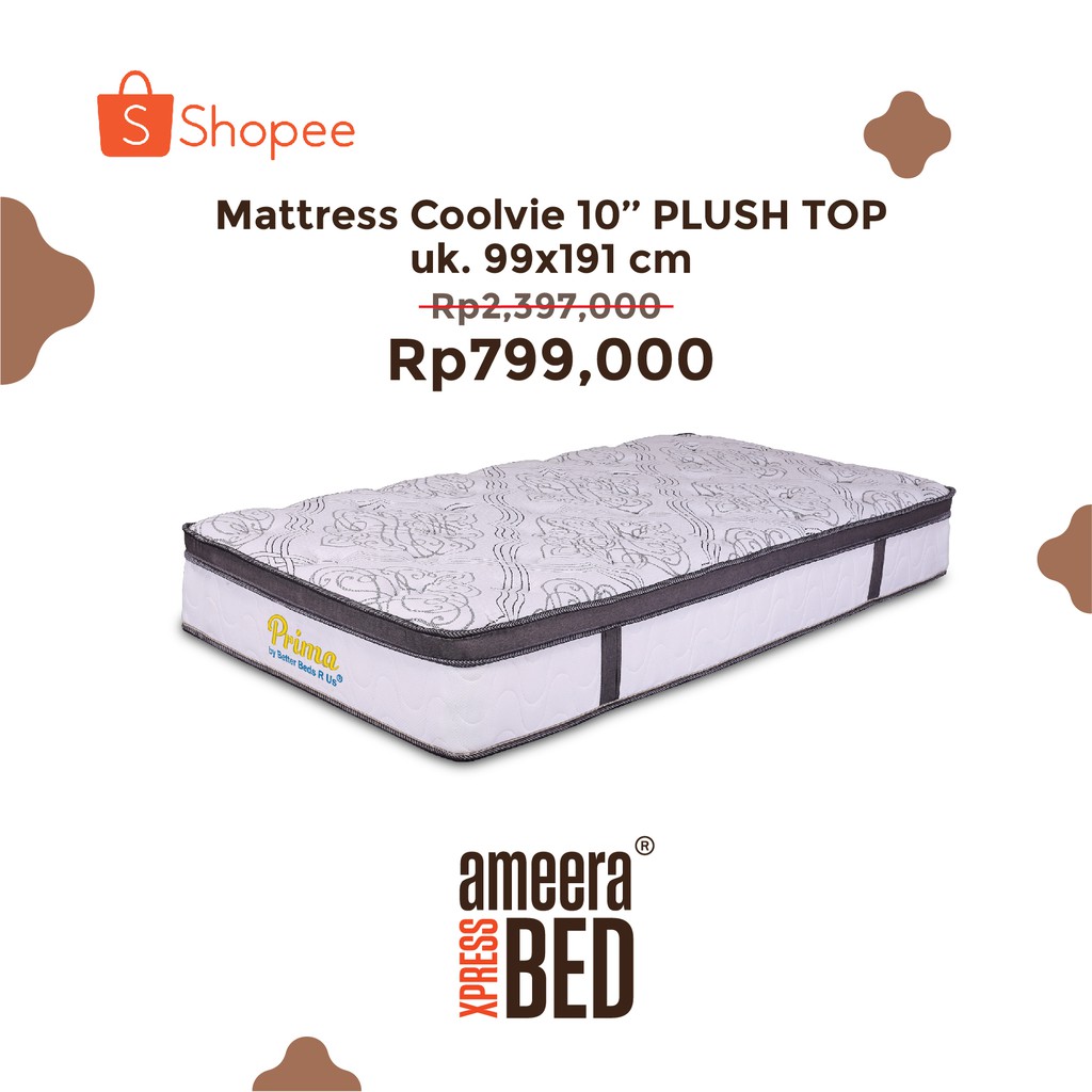 Jual KASUR SPRING BED AMEERA COOLVIE PRIMA 10' | Shopee Indonesia