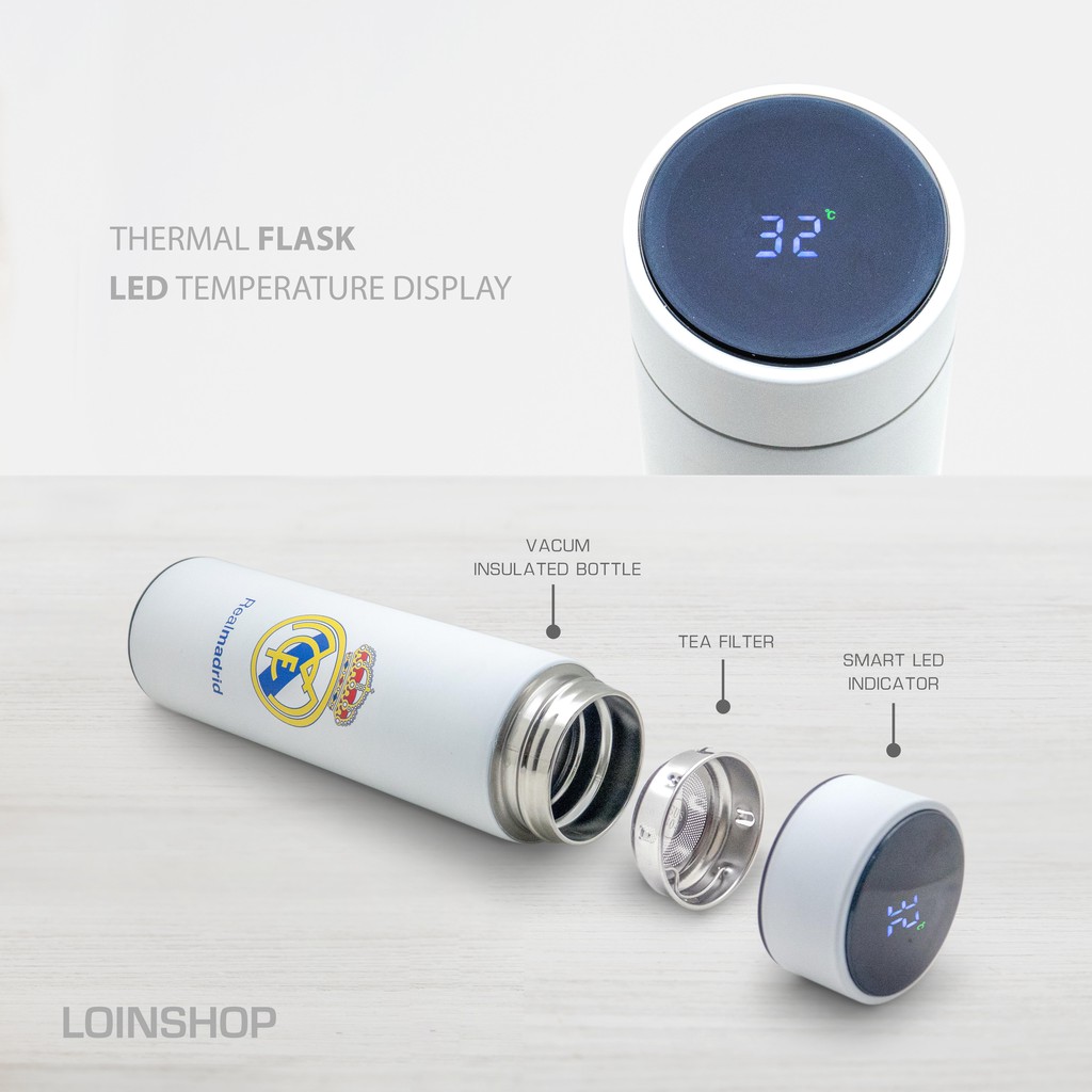 Jual Tumbler botol minum LED display temperatur suhu RM01 tahan panas ...