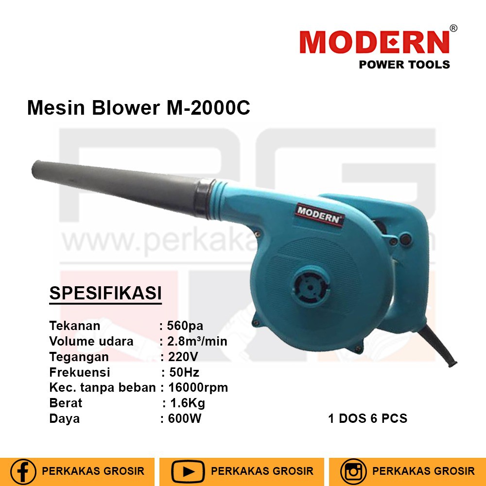 Jual Mesin Hand Blower M2000C Modern Mesin Blower Tangan Blower Angin ...