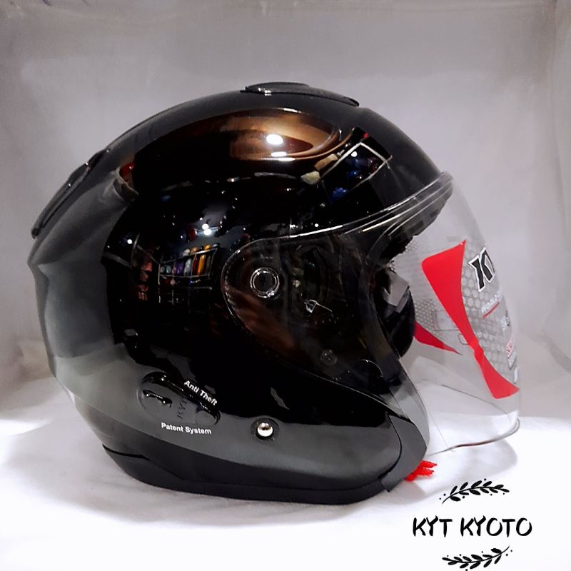 Jual HELM KYT KYOTO SOLID HITAM METALIK HELM 100% ORIGINAL | Shopee ...