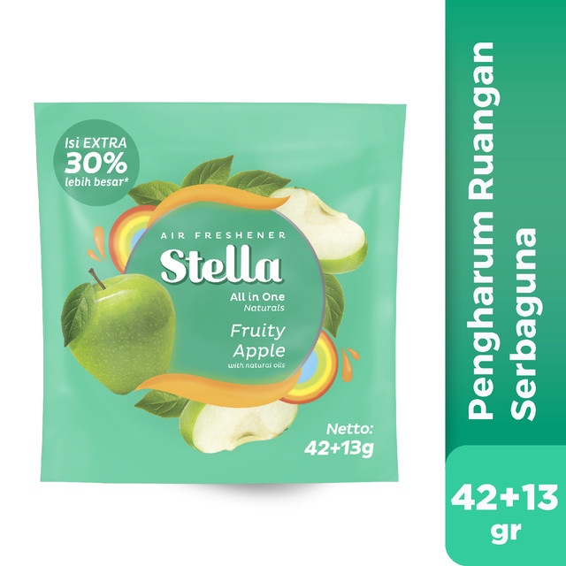 Jual Stella All In One Fruity Apple 42+13gr - Pengharum Ruangan ...