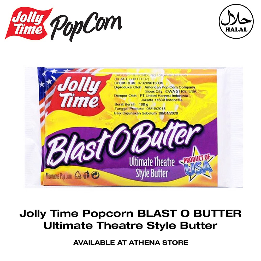 Jual Popcorn Jolly Time BLAST O BUTTER Ultimate Theatre Style Butter ...