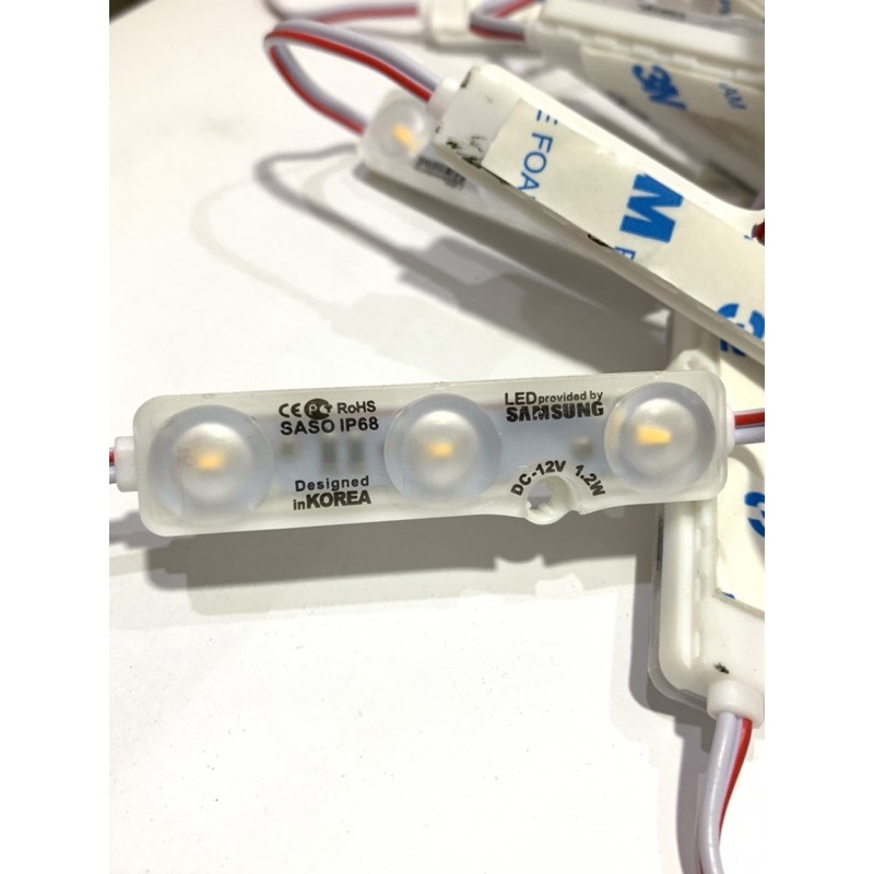 Jual LAMPU LED MODUL 3 MATA PUTIH KUNING SUPER TERANG DC 12V SAMSUNG SASO IP68 DOF 12V | Shopee ...