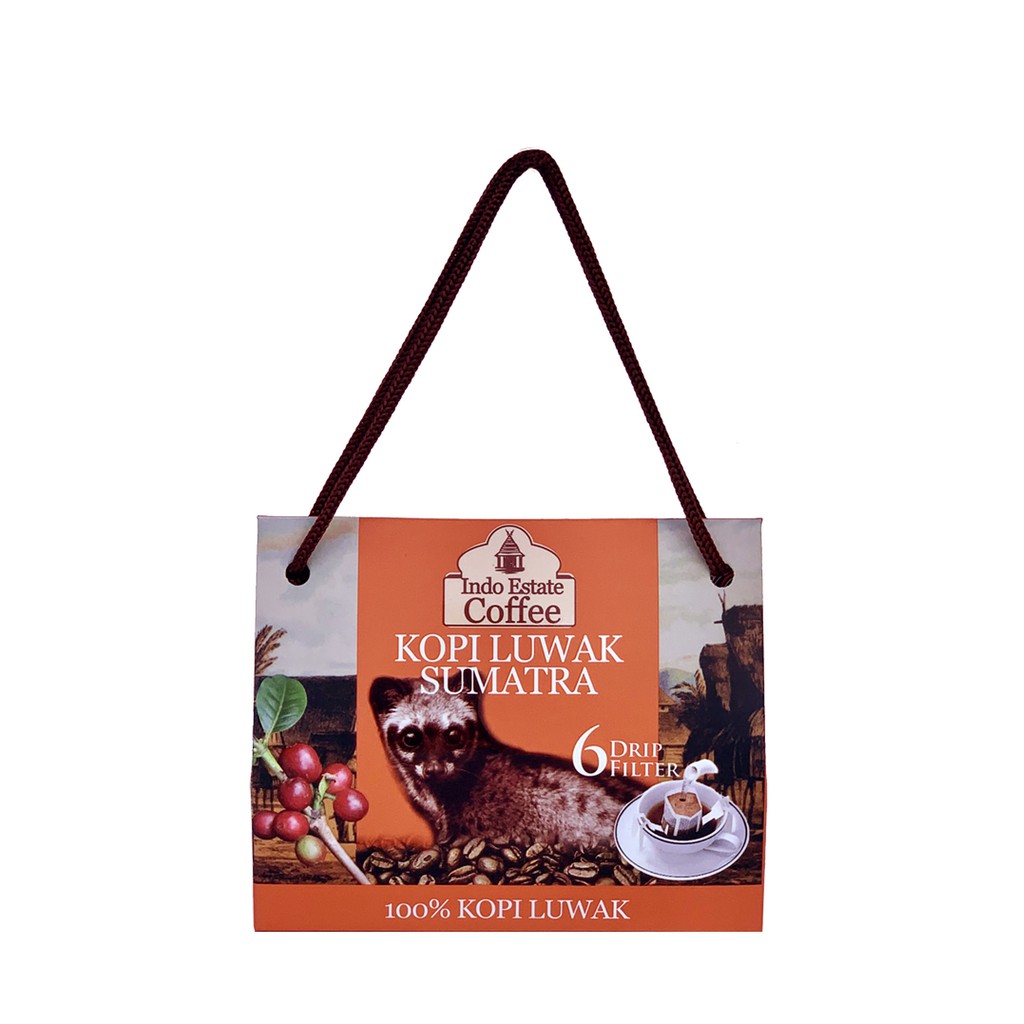Jual Indo Estate Coffee Luwak Sumatra 6's Drip Filter | Shopee Indonesia